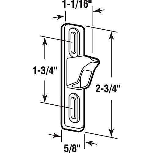 PRIME-LINE C 1032 Keyed Sliding Glass Door Handle Set β Replace Old or Damaged Door Handles Quickly and Easily & Slide-Co 14504 Sliding Door Keeper, 1/2 inch, Chrome Plated Diecast