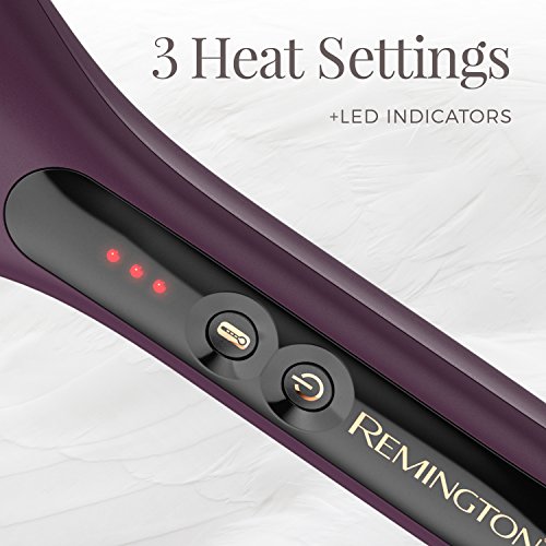 Remington Pro 2-In-1 Heated Straightening Brush with Thermaluxe Advanced Thermal Technology, Purple, CB7480SA