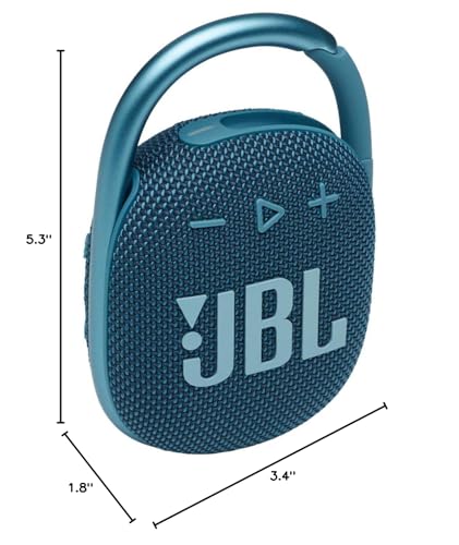 JBL Clip 4 - Portable Mini Bluetooth Speaker - Blue (Renewed)