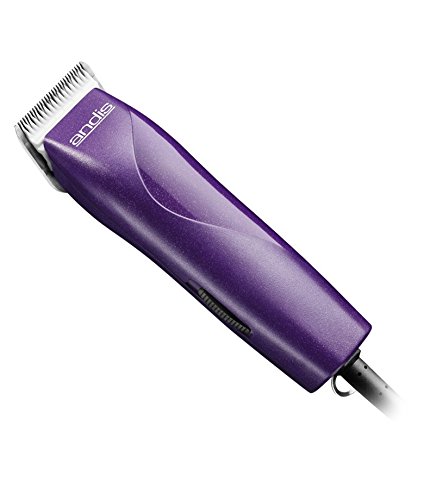 Andis 21420 EasyClip Pro-Animal 7-Piece Detachable Blade Clipper Kit, Animal/Dog Grooming, Purple MBG-2