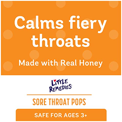 Little Remedies Sore Throat Pops, Made With Real Honey, 10 Count