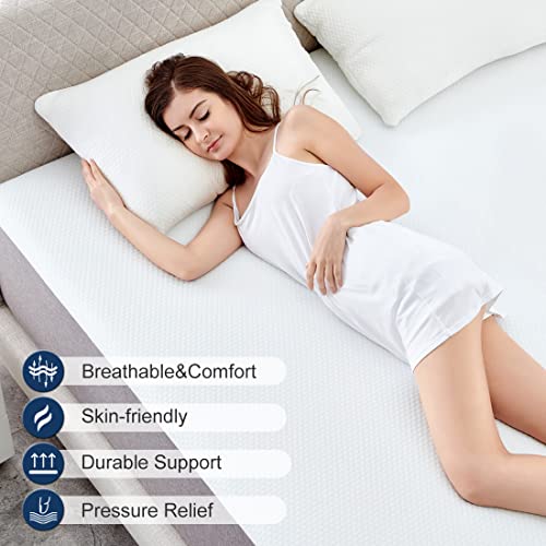 Molblly Queen Mattress, 8 Inch Memory Foam Mattress in a Box,Breathable Bed Comfortable Mattress for Cooler Sleep Supportive & Pressure Relief, Queen Size Bed, 60" X 80" X 8"