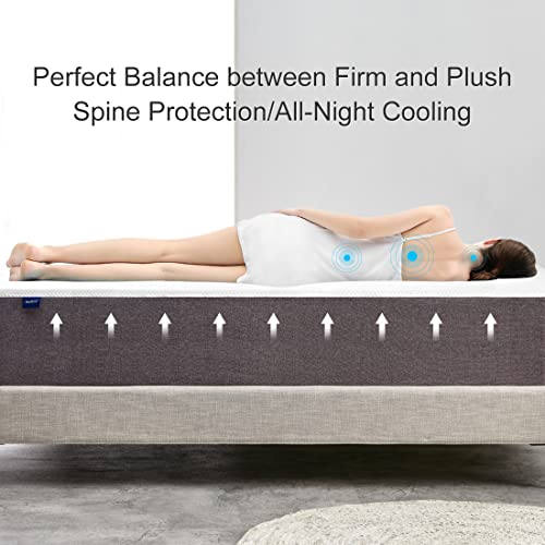 Molblly Queen Mattress, 8 Inch Memory Foam Mattress in a Box,Breathable Bed Comfortable Mattress for Cooler Sleep Supportive & Pressure Relief, Queen Size Bed, 60" X 80" X 8"