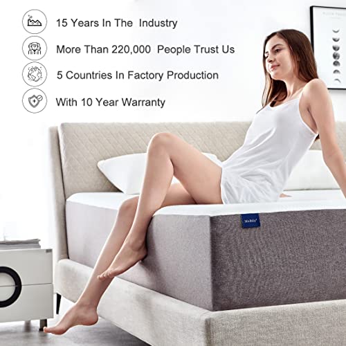 Molblly Queen Mattress, 8 Inch Memory Foam Mattress in a Box,Breathable Bed Comfortable Mattress for Cooler Sleep Supportive & Pressure Relief, Queen Size Bed, 60" X 80" X 8"