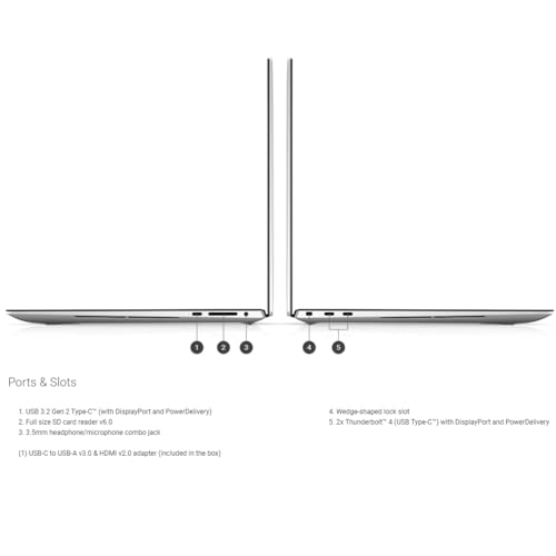 DELL XPS 9000 Series 9530 Premium Laptop, 15.6" FHD+ Screen, Intel Core i9-13900H, NVIDIA GeForce RTX 4060, 64GB DDR5 RAM, 4TB SSD, IR Camera, Backlit KB, FP Reader, Wi-Fi 6, Windows 11 Pro
