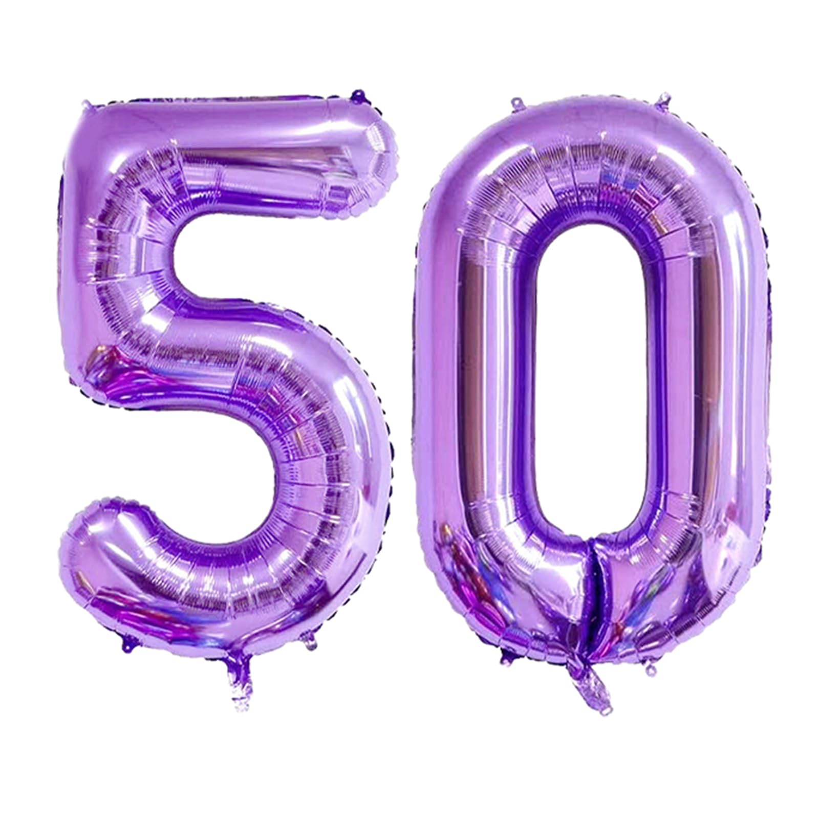 Number 50 Balloons 32 Inch Digital Balloon Alphabet 50th Birthday Balloons Digit 50 Helium Balloons Big Balloons for Birthday Party Supplies Wedding Bachelorette Bridal Shower, Purple Number 50