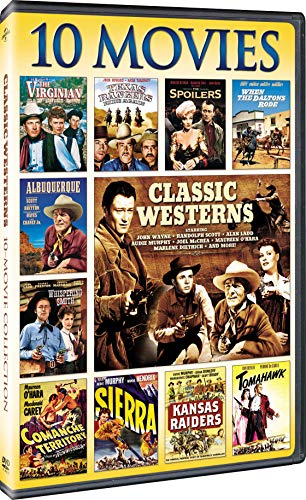 Classic Westerns, 10-Movie Collection: When Daltons Rode / The Virginian / Whispering Smith / The Spoilers / Comanche Territory / Sierra / Kansas Raiders / Tomahawk / Albuquerque / Texas Rangers Ride Again