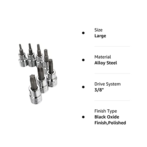 Craftsman 7 Piece Evolv Torx Bit Socket Set, 9-01005