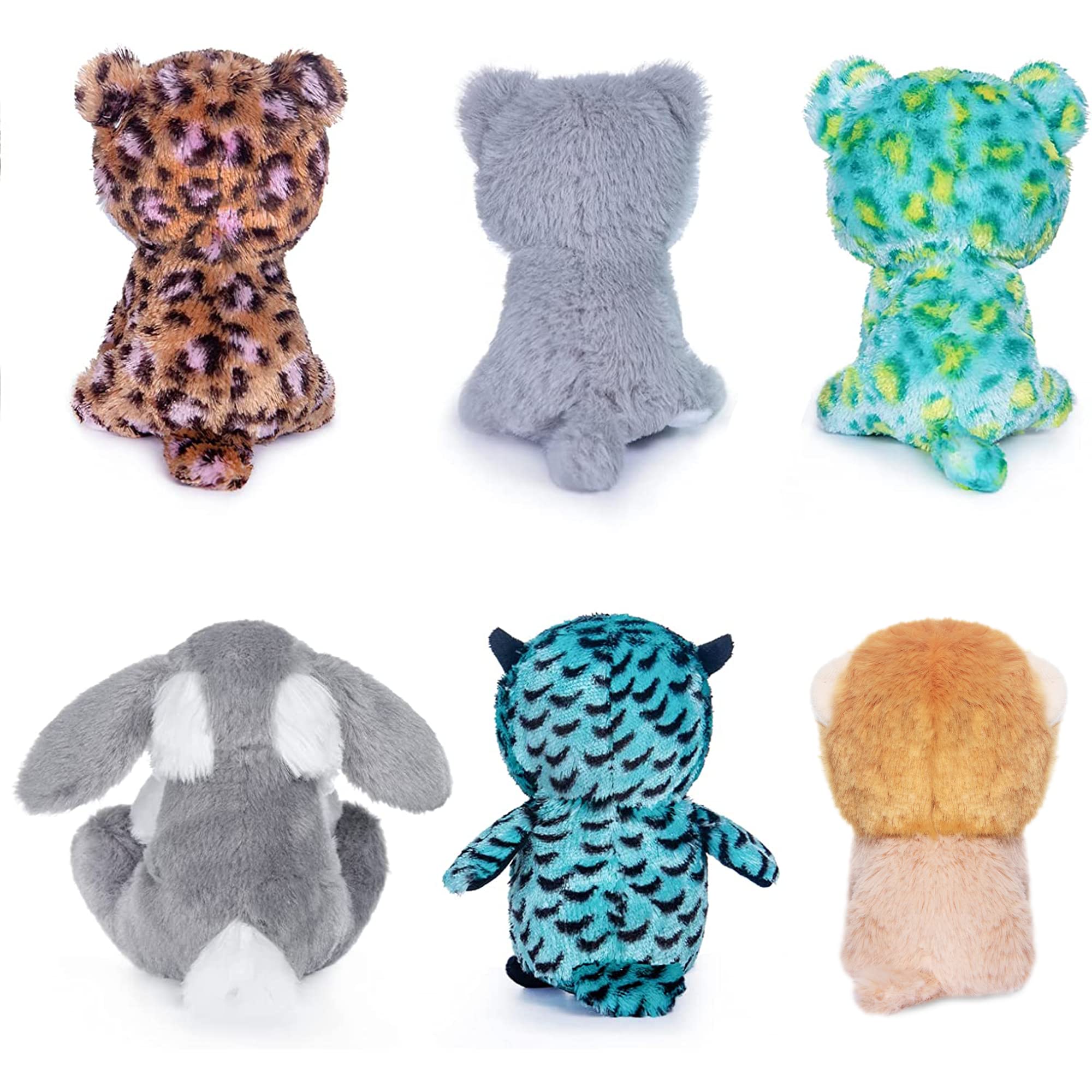 My OLi 5" Plush Toys Set: Stuffed Animals Bundle - Cute Animals Toys Pack of 6 for Babies & Kids