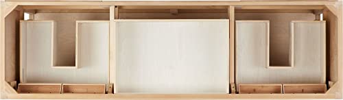 Signature Hardware 953748-72-RUMB-8 Robertson 72" Double Vanity Cabinet Set with Wood Cabinet, Vanity Top and Rectangular Undermount Sinks - 8" Faucet Holes