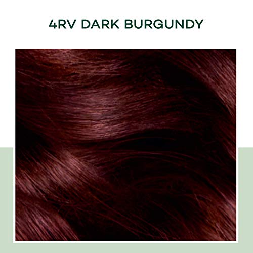Clairol Natural Instincts Demi-Permanent Hair Dye, 4RV Dark Burgundy Hair Color, Pack of 3