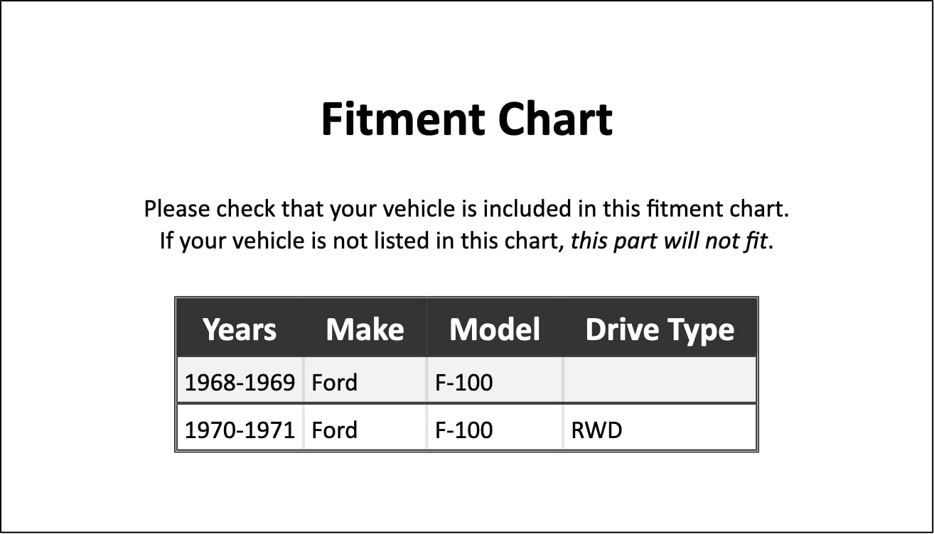 Drum Brake Wheel Cylinders - Front KIT Compatible With Ford F-100 1968 1969 1970 1971 (Front Left & Front Right)