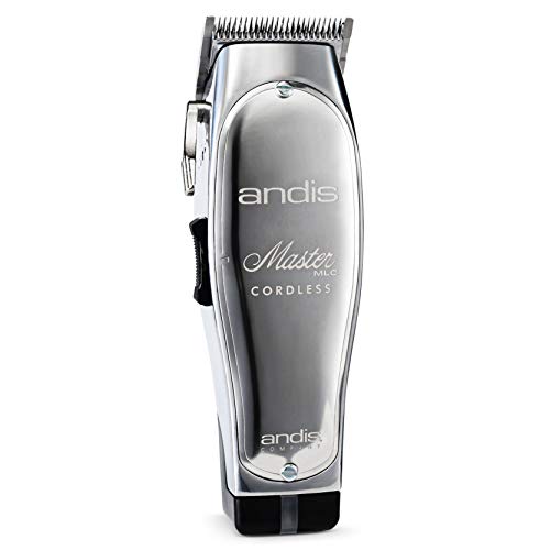 Andis Professional Master Cordless Lithium-Ion Clipper (12470) - Andis 01420 Master Clipper Magnetic Comb Set β Dual Pack Sizes 0.5 & 1.5, BeauWis Blade Brush