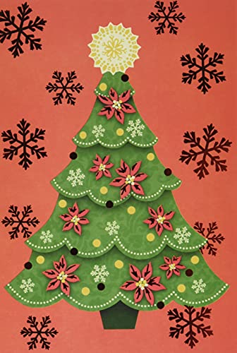 Hallmark Christmas Cards, Christmas Tree (6 Cards with Envelopes)