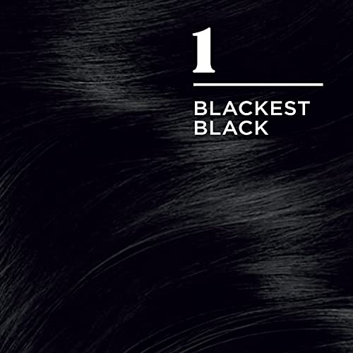 Clairol Nice'n Easy Permanent Hair Dye, 1 Blackest Black Hair Color, Pack of 1