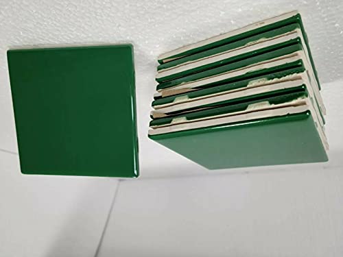 Green Emerald Ceramic Tile 4.25 in Subway Shower Bathroom Kitchen Backsplash Mosaic Subway Square 4x4 Daltile Color 0115 Box 10 Piece