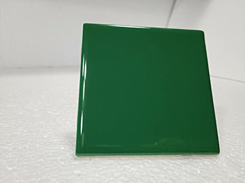 Green Emerald Ceramic Tile 4.25 in Subway Shower Bathroom Kitchen Backsplash Mosaic Subway Square 4x4 Daltile Color 0115 Box 10 Piece