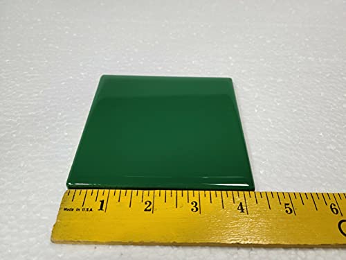 Green Emerald Ceramic Tile 4.25 in Subway Shower Bathroom Kitchen Backsplash Mosaic Subway Square 4x4 Daltile Color 0115 Box 10 Piece