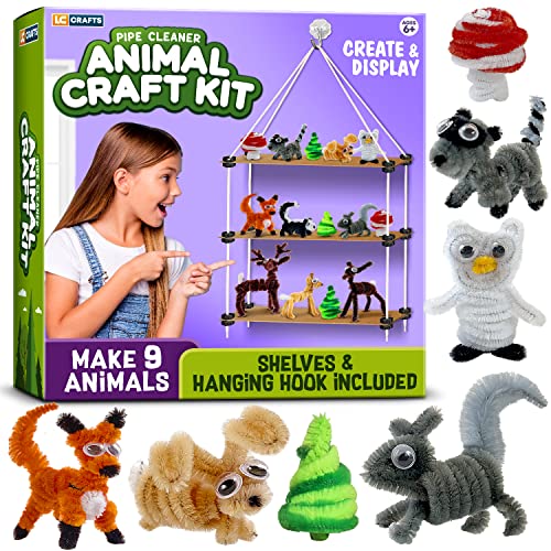 Art and Crafts Kit for Kids Ages 8-12, Create and Display Animals, Kit Includes Supplies & Instruction, Best Craft Project for Kids Ages 7,8,9,10,11,12 Great Gift!