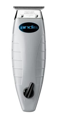 Andis – ORL, Professional Corded/Cordless Hair & Beard Trimmer - Deep Tooth T-Outliner GTX Blade Clipper, Zero Gapped, Close Cutting, LED Light - for Men Beard, Moustache, Ear, Body Grooming – White