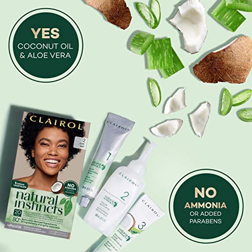 Clairol Natural Instincts Demi-Permanent Hair Dye, 5C Brass Free Medium Brown Hair Color, Pack of 3