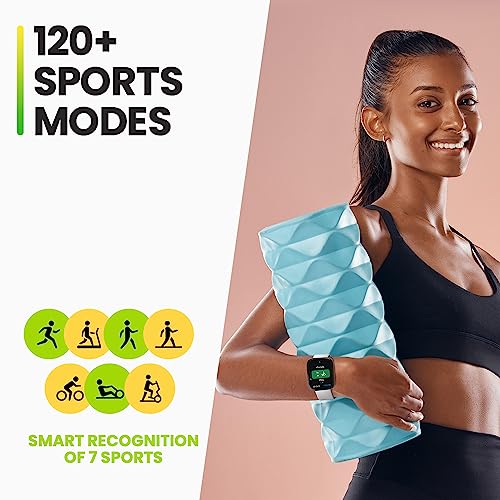Amazfit Bip 5 Smart Watch 46mm, GPS, Amazon Alexa Built-in, Bluetooth Calling, 10-Day Battery, Heart-Rate & VO2 Max, Sleep Health Monitoring, AI Fitness Tracker App, for Android & iPhone, Black