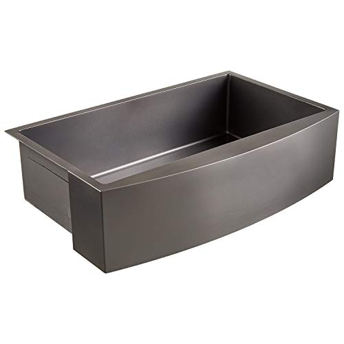 Signature Hardware 944649-33 Atlas 33" Farmhouse Single Basin Stainless Steel Kitchen Sink