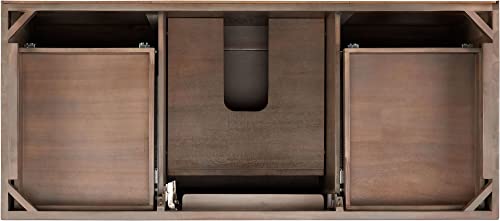 Signature Hardware 953141-48-UM-8 Devora 48" Free Standing Single Vanity Set with Wood Cabinet, Vanity Top, and Oval Undermount Vitreous China Sink - 8" Faucet Holes
