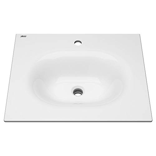 American Standard 1297001.020 Studio S 24-inch Vanity Top Sink – Center Hole, White