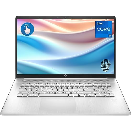 HP Essential 17 Laptop, 17.3" HD+ Touchscreen, Intel Core i7-1255U, 32GB RAM, 2TB SSD, Webcam, HDMI, Wi-Fi 6, Backlit Keyboard, Fingerprint Reader, Windows 11 Home