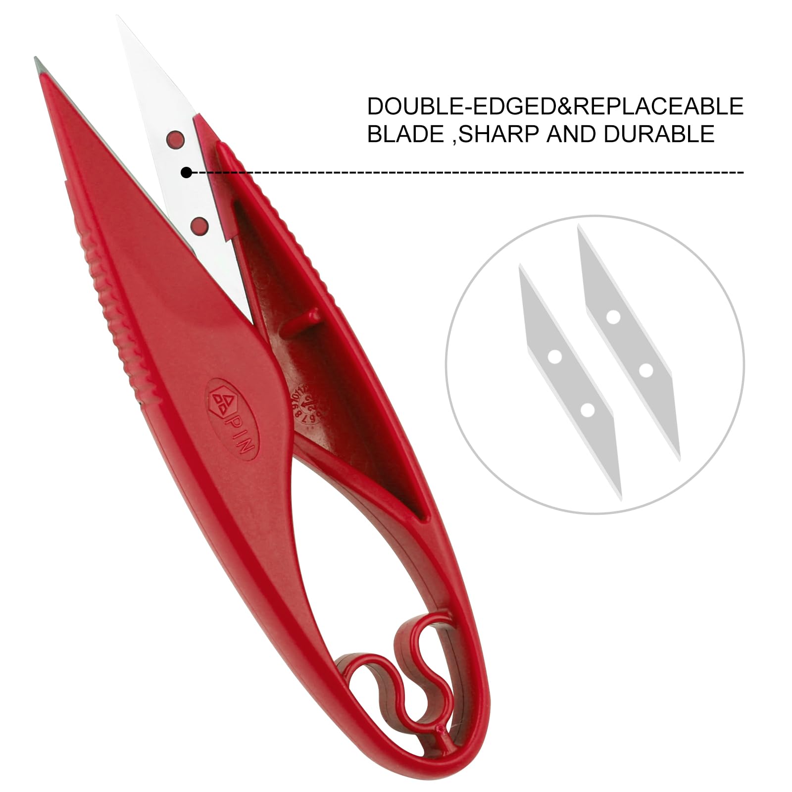 Sewing Seam Ripper Tool,High Quality Stitch Remover and Thread Cutter with 2Big+2Small Seam Rippers,1 Pack Thread Snips,1Pack 5”Scissor