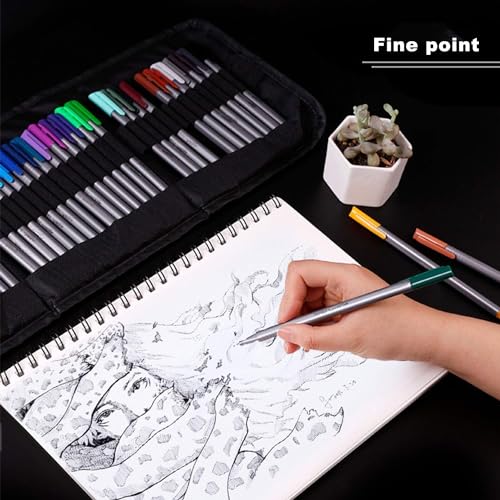 MEMX Sketch Book, 5.5βX8.5β 120 Pages (110gsm), Spiral Bound Artist Sketch Pad Notebook, Durable Acid Free Drawing Paper for Drawing, Writing, Painting, Sketching or Doodling, White