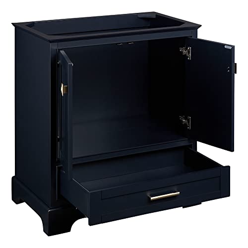 Signature Hardware 953665-30-RUMB-0 Quen 30" Free Standing Single Basin Vanity Set with Cabinet, Vanity Top, and Undermount Sink - No Faucet Holes