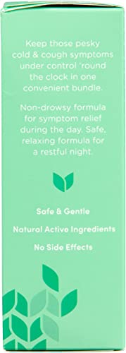 Kids Cold Medicine for Ages 2+, Hyland's Naturals Kids Cold & Cough, Day and Night Value Pack, Grape Syrup, Cough Medicine for Kids, 4 Fl Oz Each, 2 Count (Pack of 1)