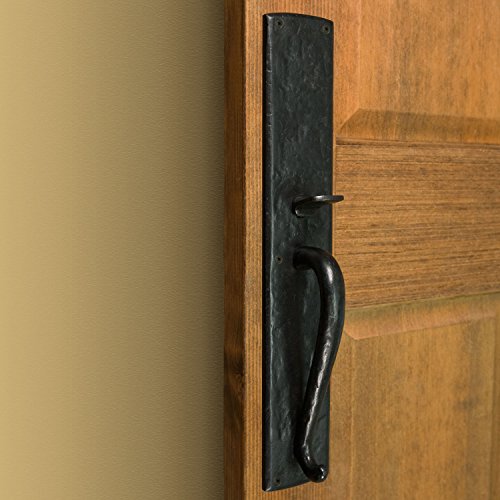 Signature Hardware 915876-KE-238-LH Bullock Left Handed Full Plate Keyed Entry Single Cylinder Door Handleset with Interior Lever