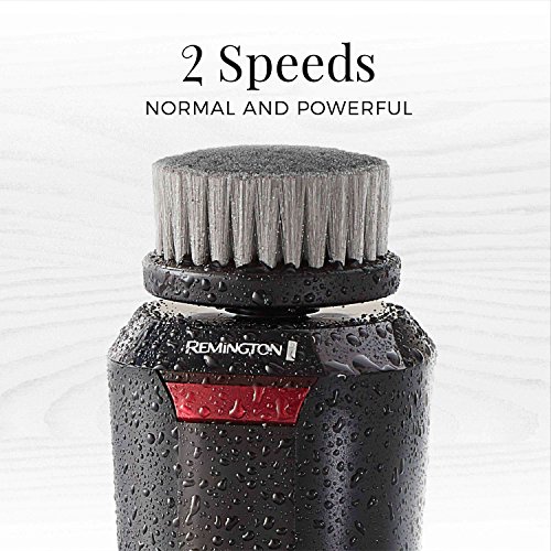Remington Reveal Men's Compact Facial Cleansing Brush with Pre Shave and Charcoal Heads (FC1500B)
