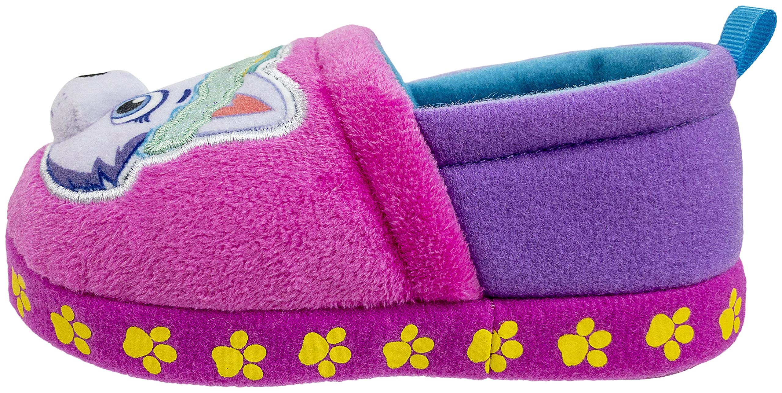 Paw Patrol Girl's Skye and Everest A-Line Plush Slipper, Toddler Size 5/6 to 11/12 (Pink Purple, Numeric_7)