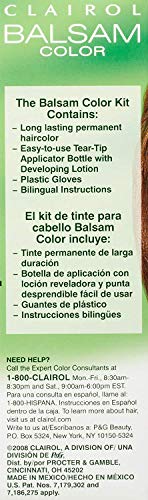 Clairol Balsam Permanent Hair Dye, 600 Palest Blonde Hair Color, 3 Count