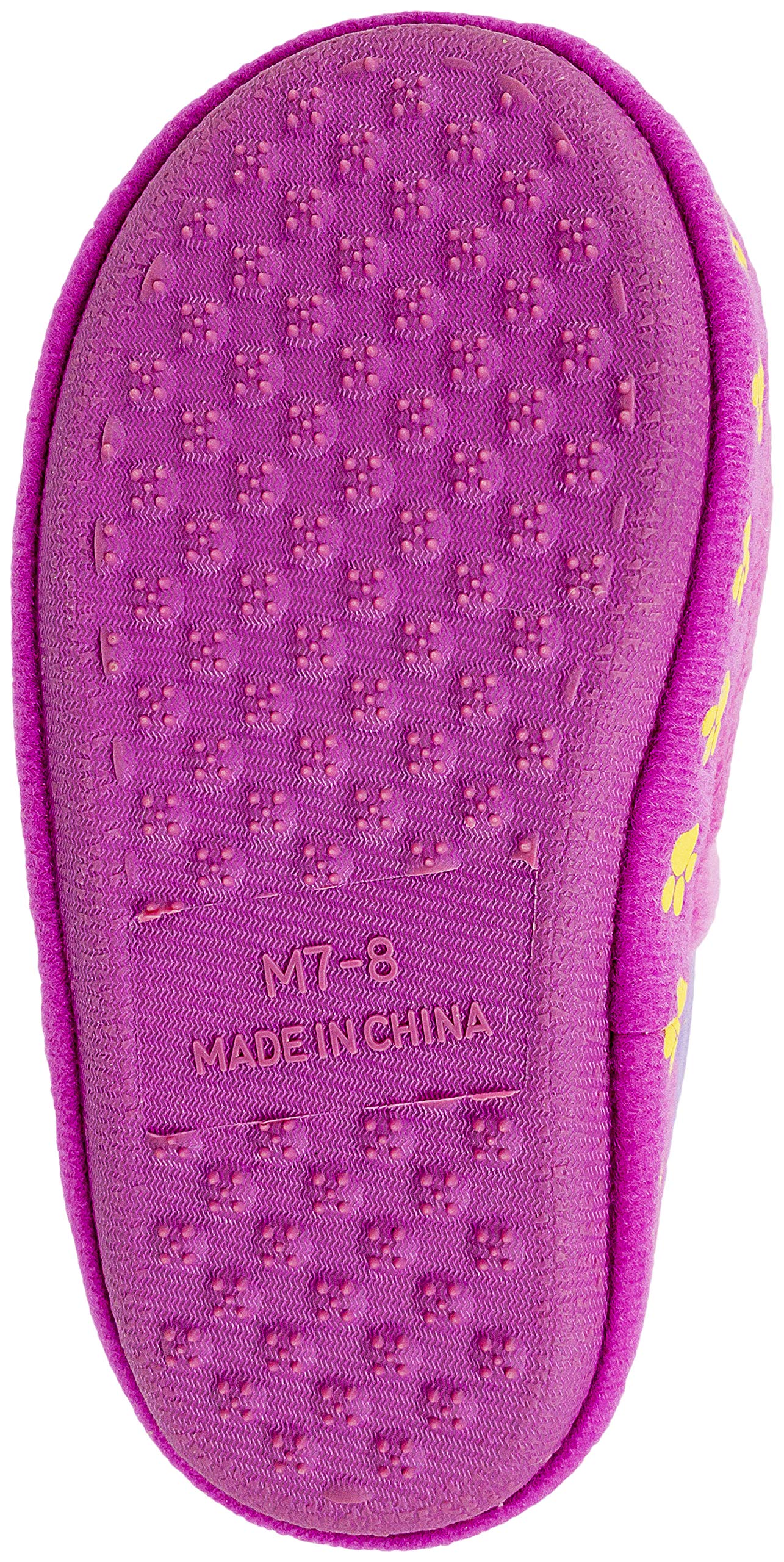 Paw Patrol Girl's Skye and Everest A-Line Plush Slipper, Toddler Size 5/6 to 11/12 (Pink Purple, Numeric_7)