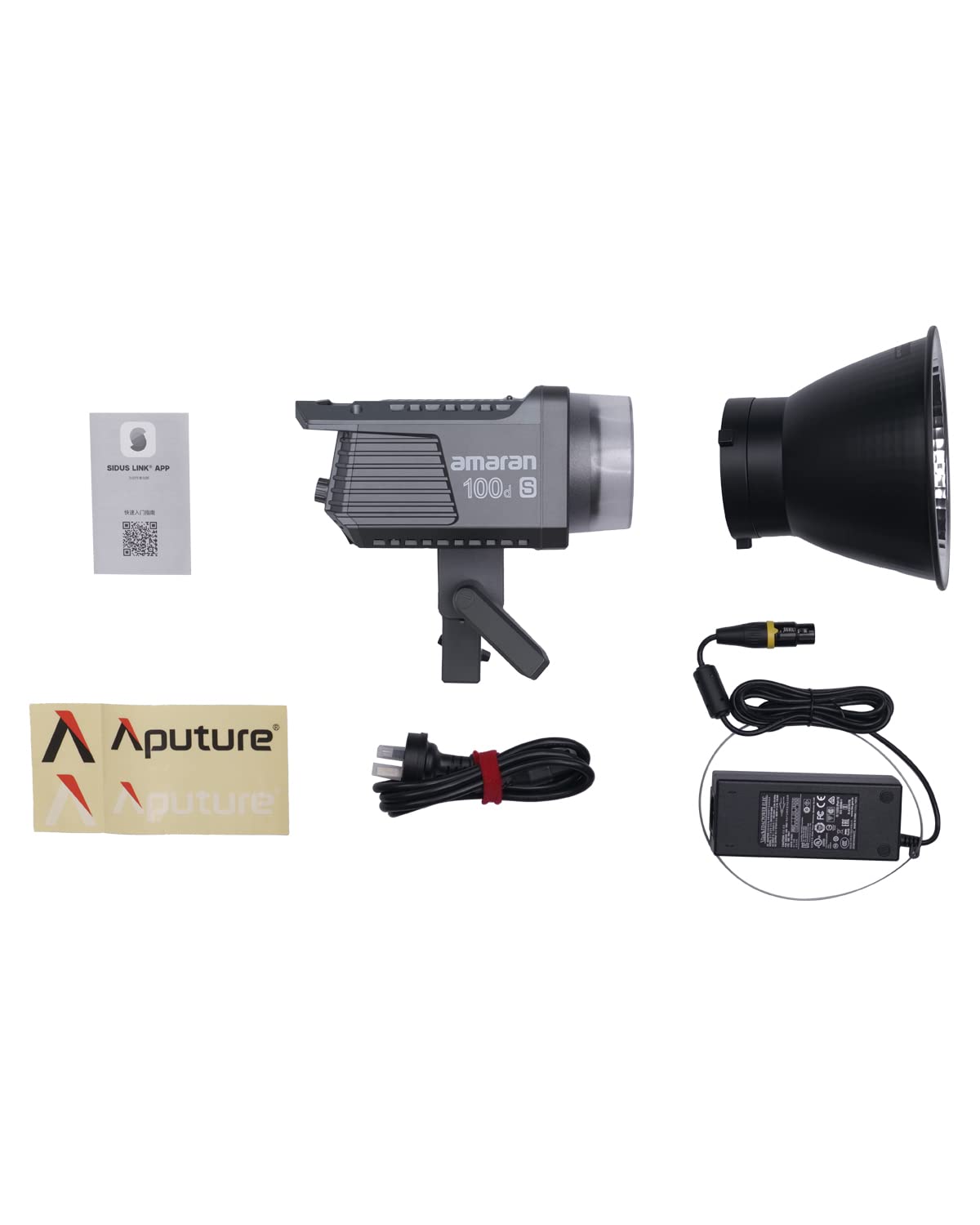 amaran 100dS Studio Light Daylight LED Video Light,amaran 100d upgrage Bluetooth App Control 8 Pre-Programmed Lighting Effects DC/AC Power Supply Photography Shooting Light (amaran 100dS)