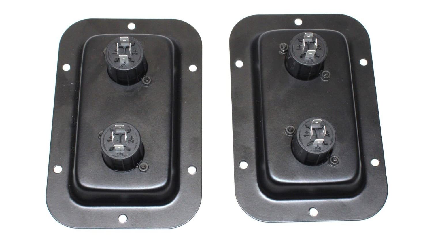 (2) Two Genuine Neutrik NL4MPXX Dual SpeakON Jack Plates for Speakers