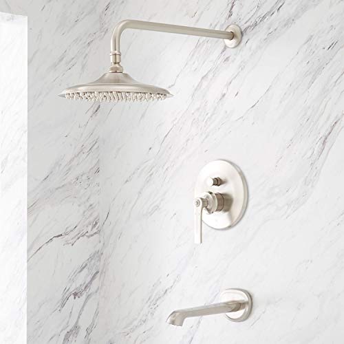 Signature Hardware 940984-8 Cooper Tub and Shower Trim Package with 8" Rain Shower Head