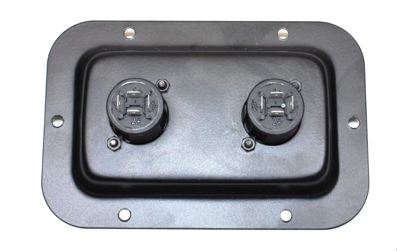 (2) Two Genuine Neutrik NL4MPXX Dual SpeakON Jack Plates for Speakers
