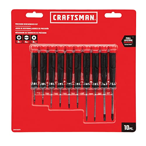CRAFTSMAN Screwdriver Set, Precision, 10-Piece (CMHT65070)