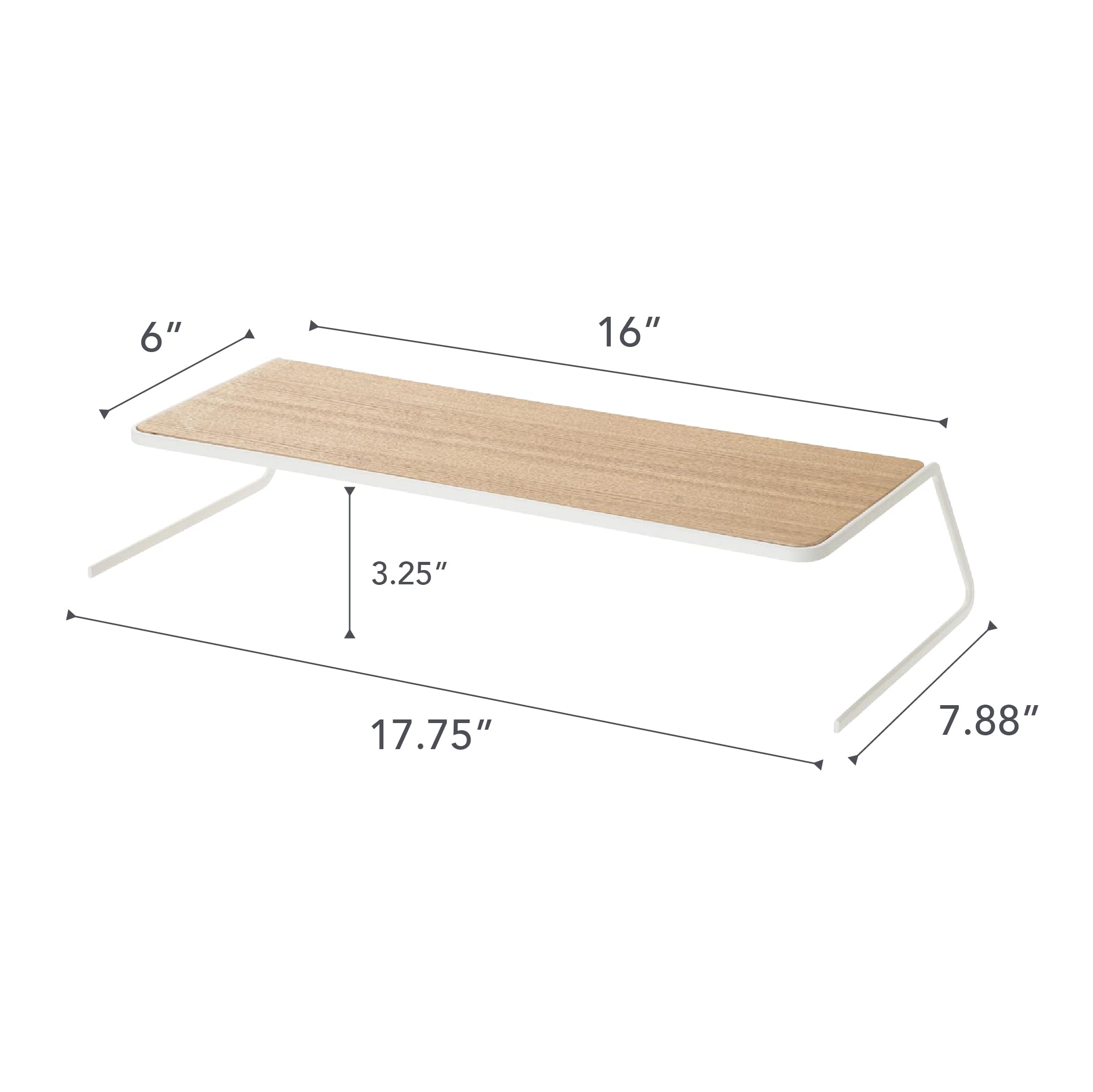 Yamazaki Home Dish Riser - Kitchen Cabinet Shelf and Organizer - No Assembly Req.