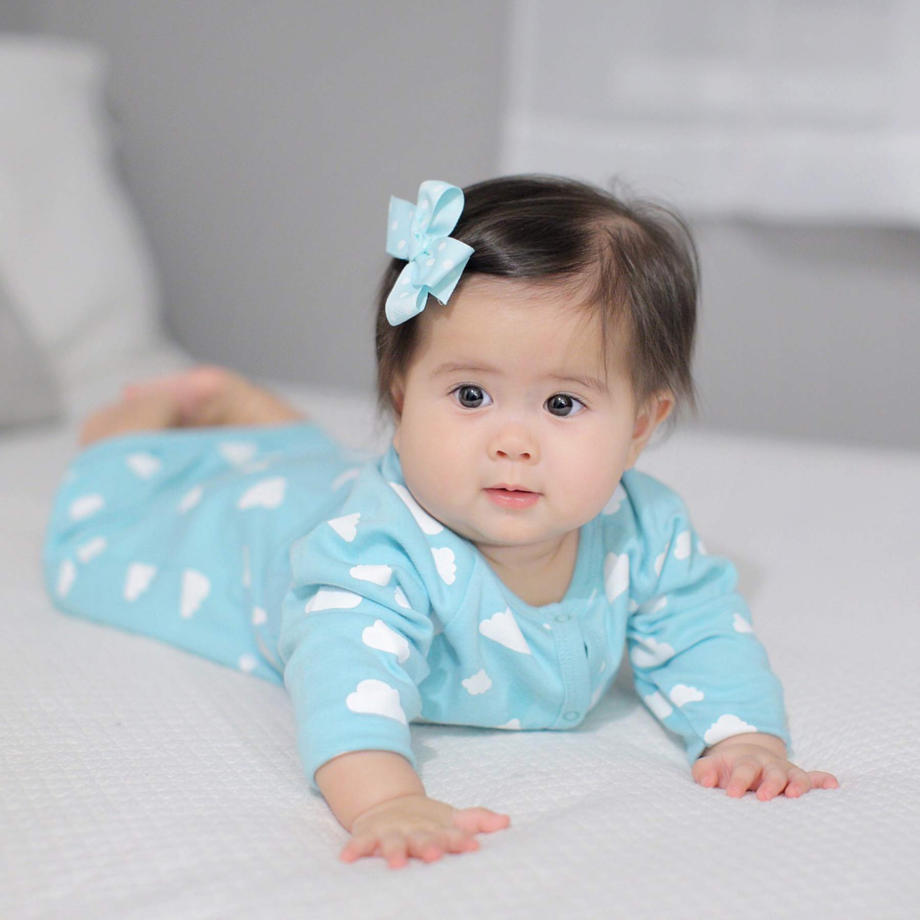 Babysoy Organic Modern Solid Bundler/Gown (6-12 Months, Rainbow)