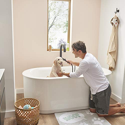 American Standard T064951.243 Contemporary Round Freestanding Tub Filler for Flash Rough-in Valve, Matte Black
