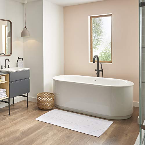 American Standard T064951.243 Contemporary Round Freestanding Tub Filler for Flash Rough-in Valve, Matte Black