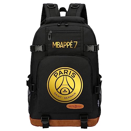 Kylian Mbappe Backpack Lightweight Daypack-PSG Water Resistant Bookbag Laptop Computer Rucksack for University