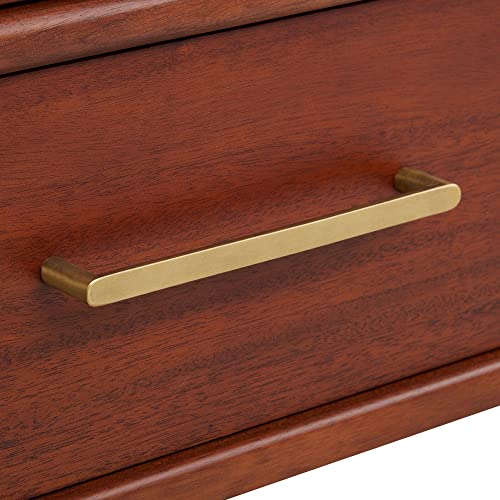 Signature Hardware 953364-60-UM-0 Novak 60" Free Standing Double Vanity Set with Mahogany Cabinet, Vanity Top and Oval Undermount Vitreous China Sink